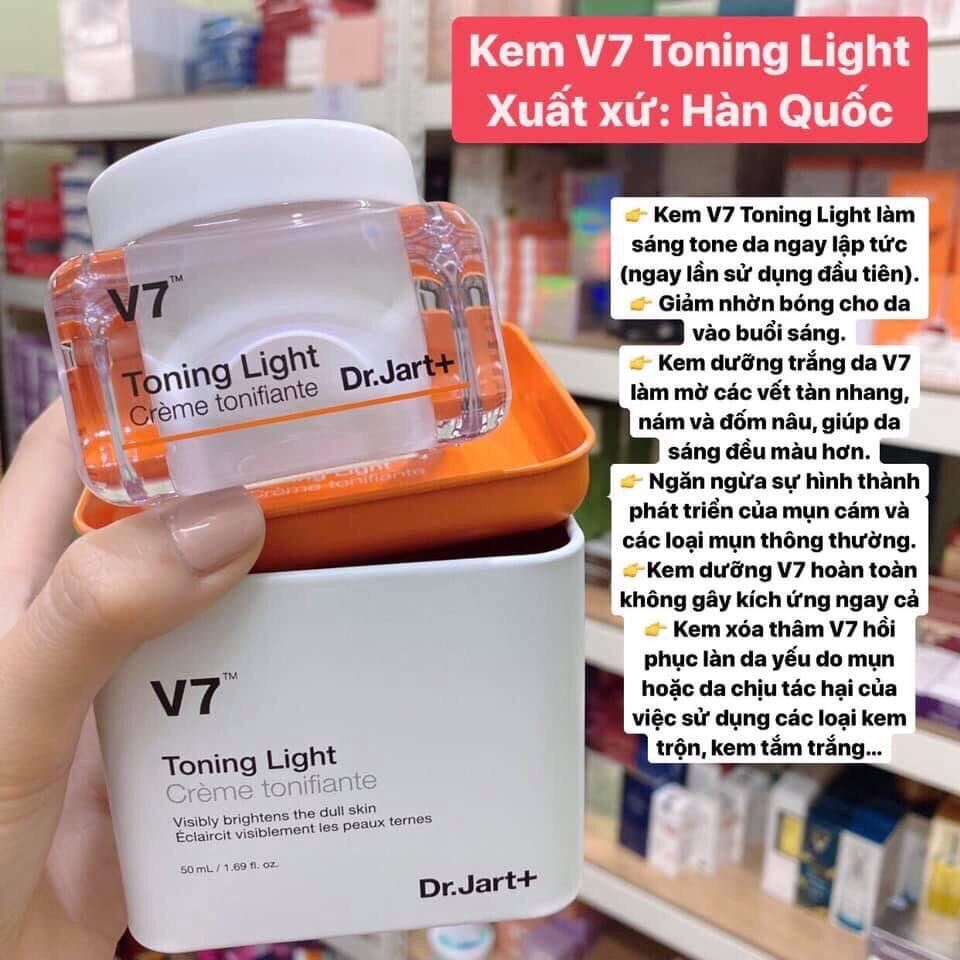 KEM V7 TONIGHT LIGHT- KEM NÂNG TONE THẦN THÁNH KEM DƯỠNG TRẮNG MỊN MÀNG ...
