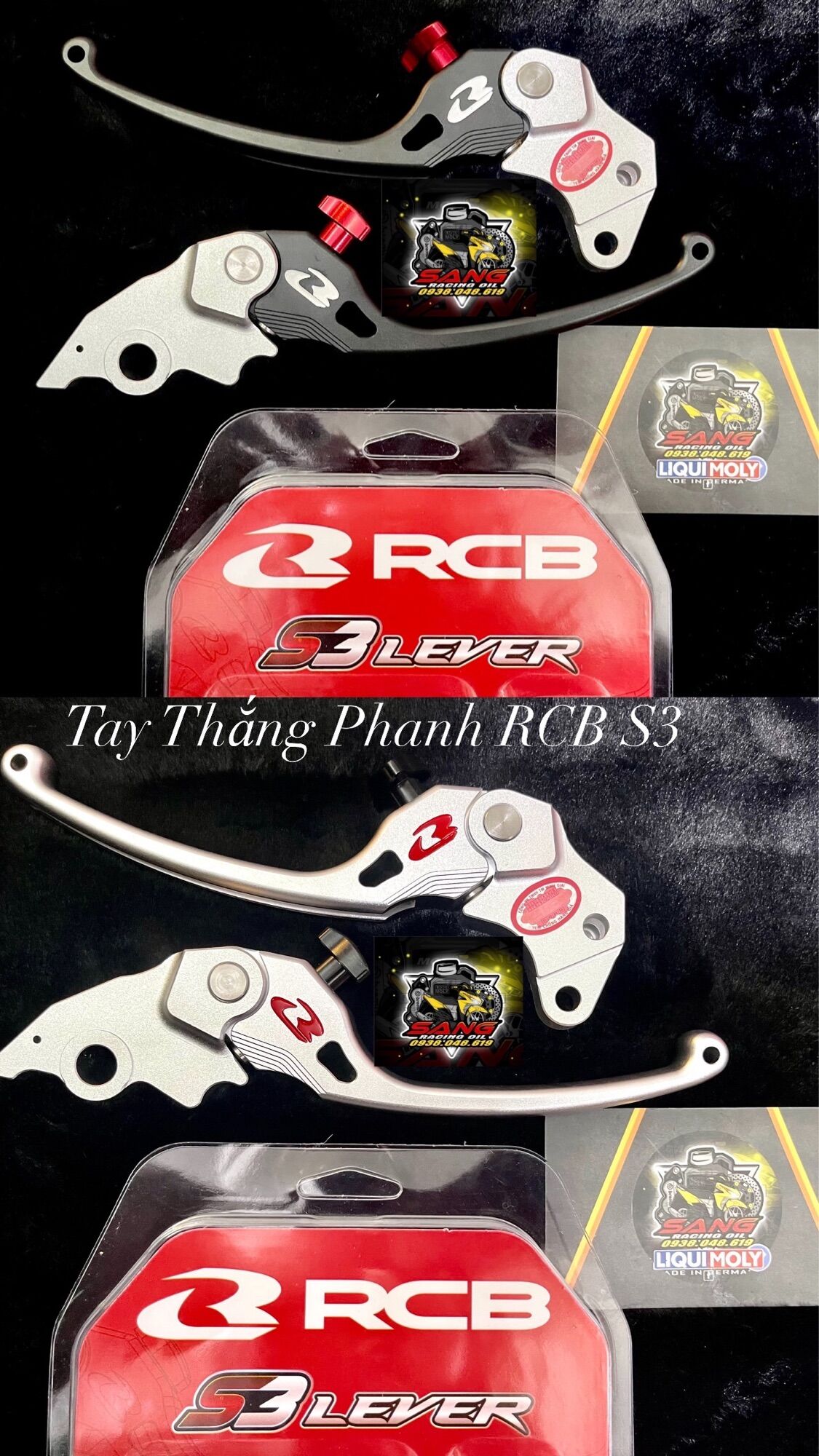 Tay Thắng Mẫu Mới RCB S3 Series cho Click125i/AB125/AB150i/Vision2021 ...