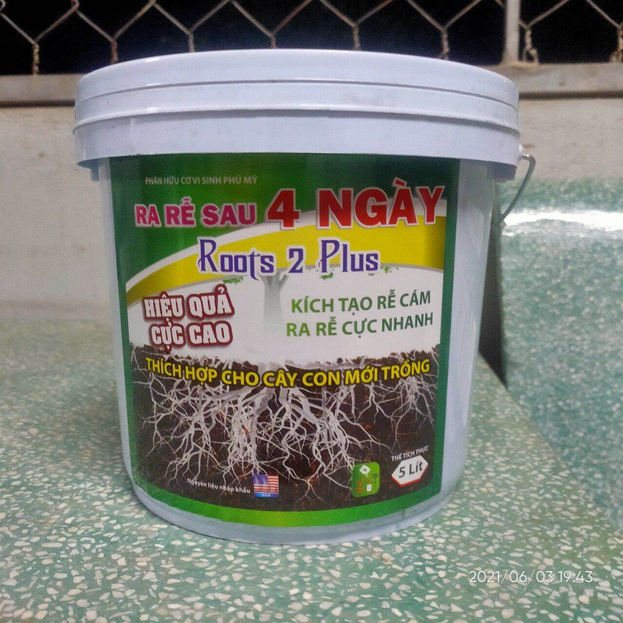 Phân hữu cơ vi sinh Root 2 Plus Hiệu quả sau 4 ngày Ra rễ cực nhanh ...