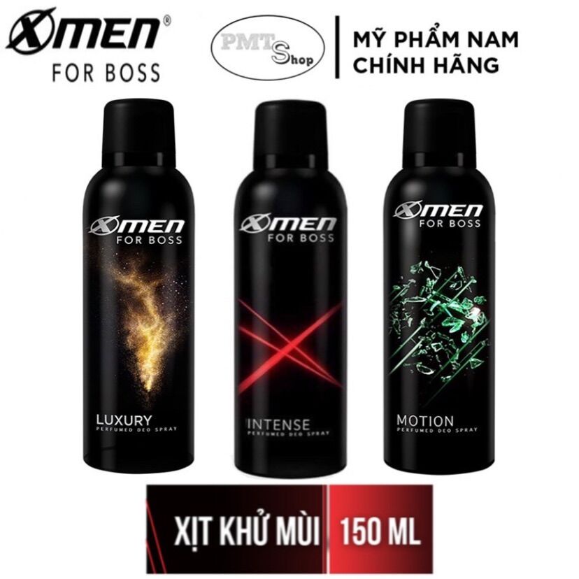 Combo 2 chai Xịt khử mùi X-Men for Boss Luxury 150ml - MixASale