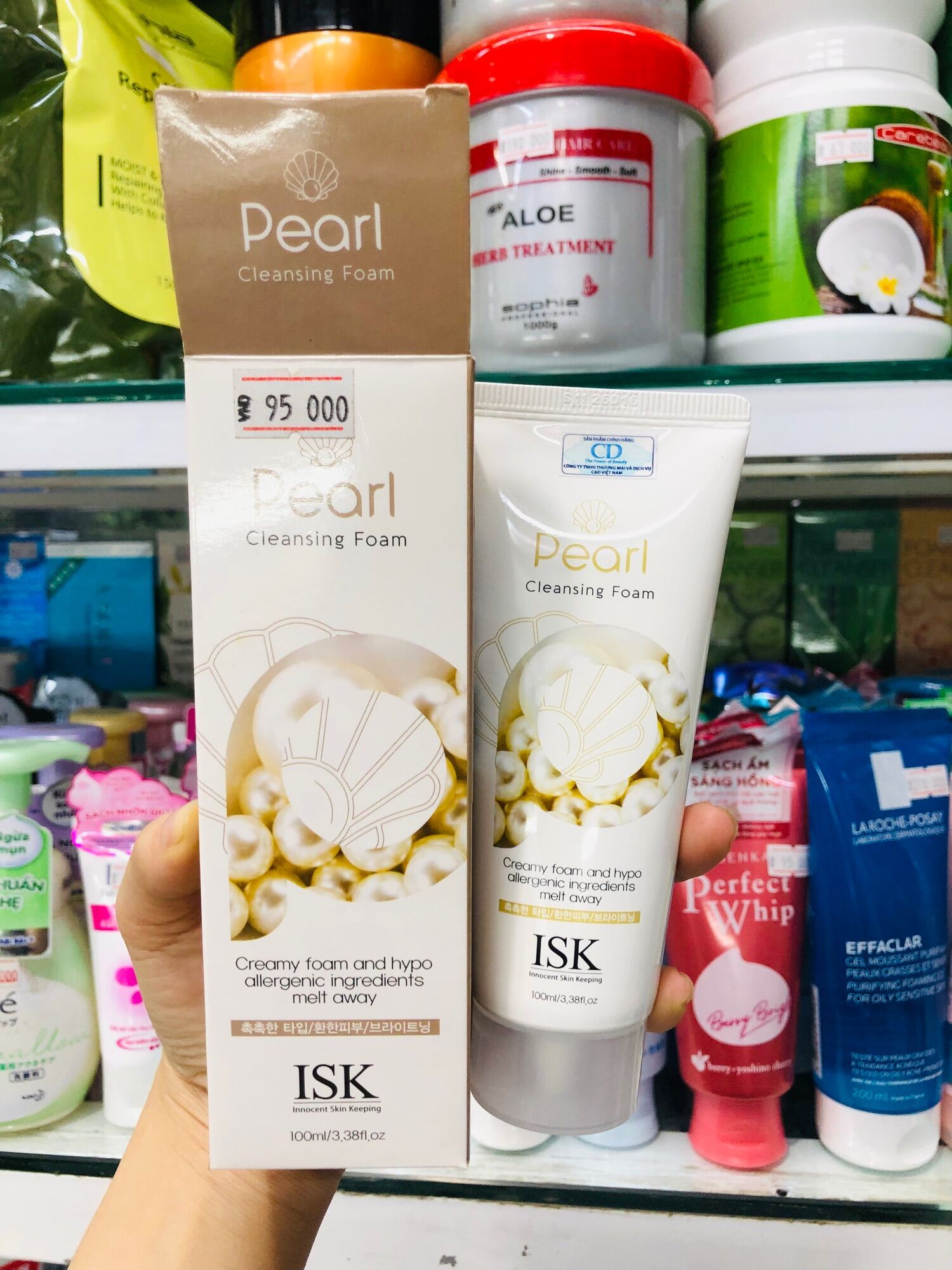 Sữa rửa mặt ngọc trai trắng da dưỡng ẩm BEAUSKIN ISK PEARL Hàn quốc ...