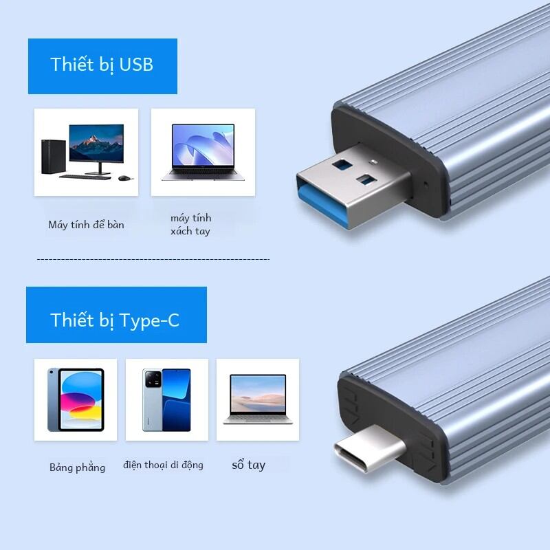 Coolfish 10Gbps M2 Nvme Ngff Ssd Vỏ Adapter USB 3.2 Gen2 USB C 4T Nhôm ...