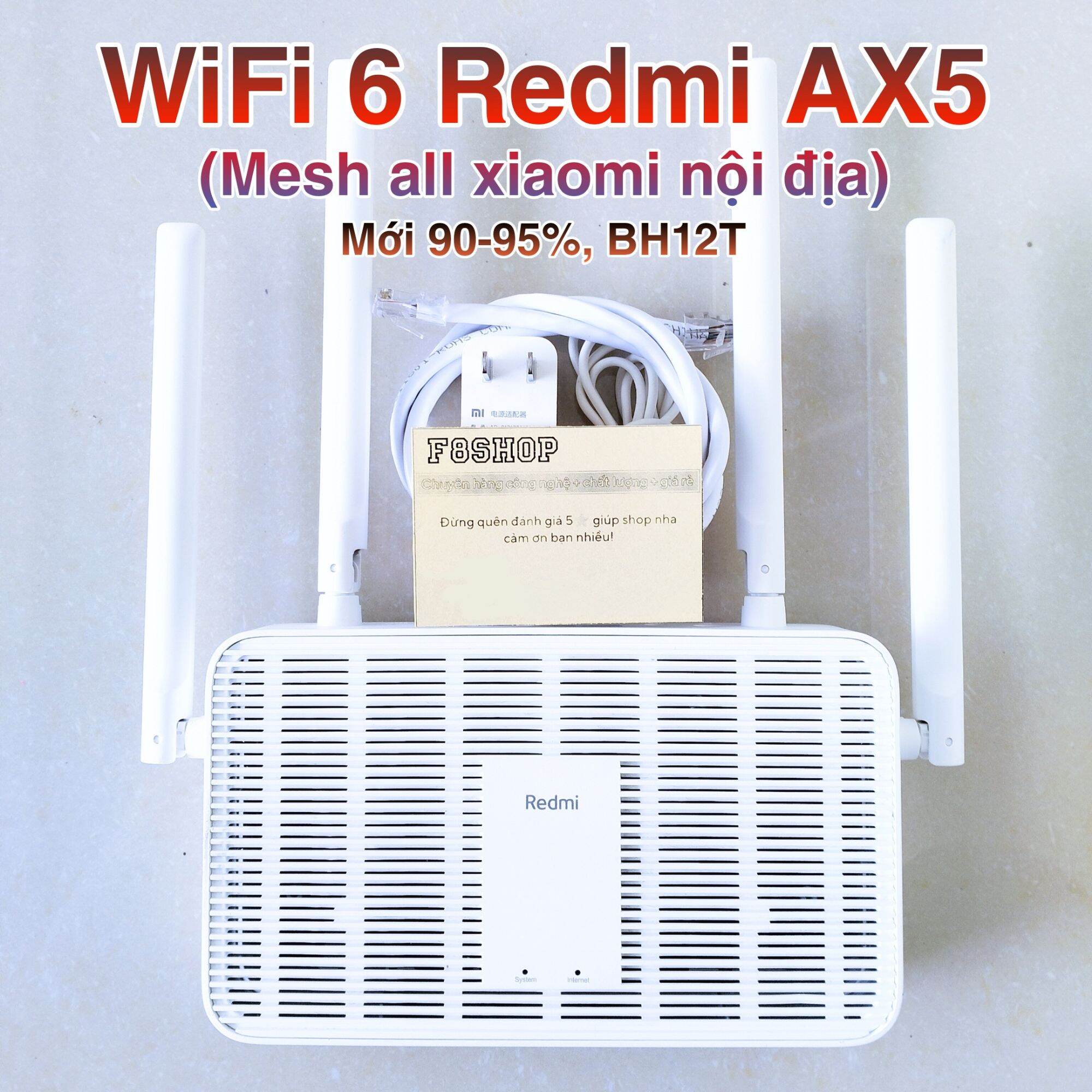Bộ phát Wifi Xiaomi Redmi AX5 AX1800 AX3000 RA81 CR8806 CR8808 CR8809 Wifi 6 AX3000 Mesh Gigabit ...