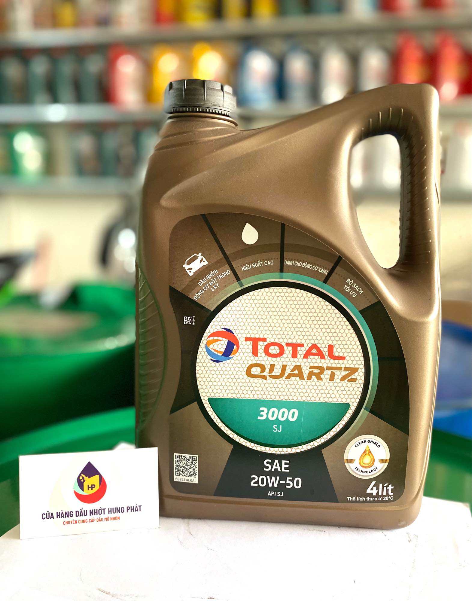 Dầu Nhớt Ôtô Cao Cấp TOTAL QUARTZ 7000 SN 10W-40 4L - Động Cơ Sung Sức ...