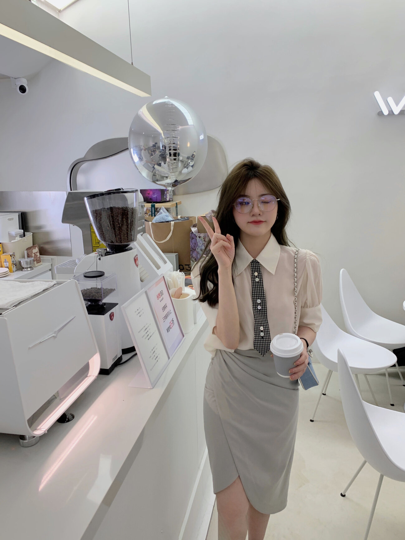 ASM Anna Nữ Godiva ~ Áo Tay BồNg Cổ Bẻ Áo Sơ Mi Thiết Kế Cảm Giác Tay Ngắn Nữ Mùa Hè Kiểu Mỏng ...