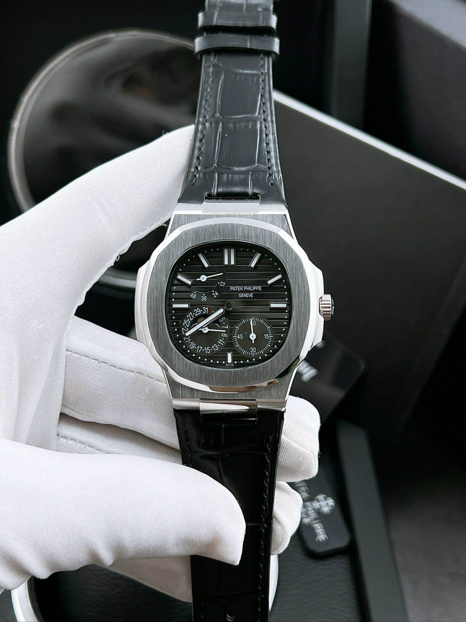 ĐC xem hàng trước free ship Đồng hồ nam cao cấp Patek Philippe lộ cơ ...