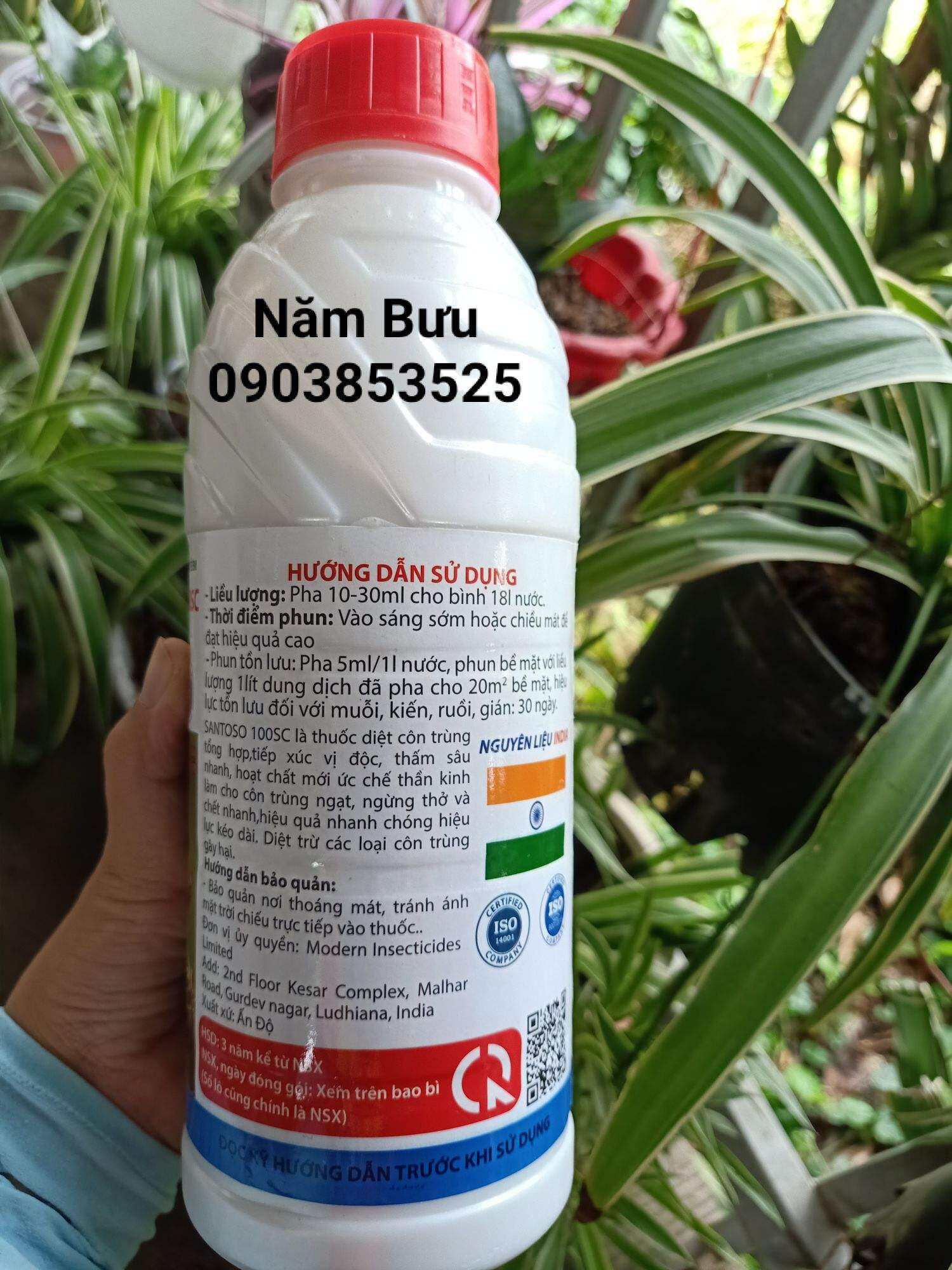 Santoso 100SC - Chim sâu- chai 1Lit (Alfa cypermethrin 100g/l) Trừ bọ ...