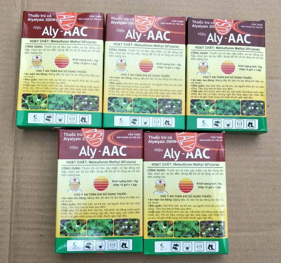 [Aly-Ấn Độ] Hộp 10 gói thuốc Trừ Cỏ Aly Ấn Độ 200WG - Trừ Cỏ Lá Rộng ...