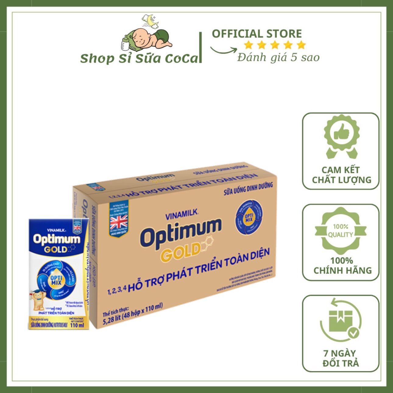 Thùng 48 Hộp Sữa Bột Pha Sẵn Optimum Gold - 48 Hộp x 110ml - HSD luôn ...