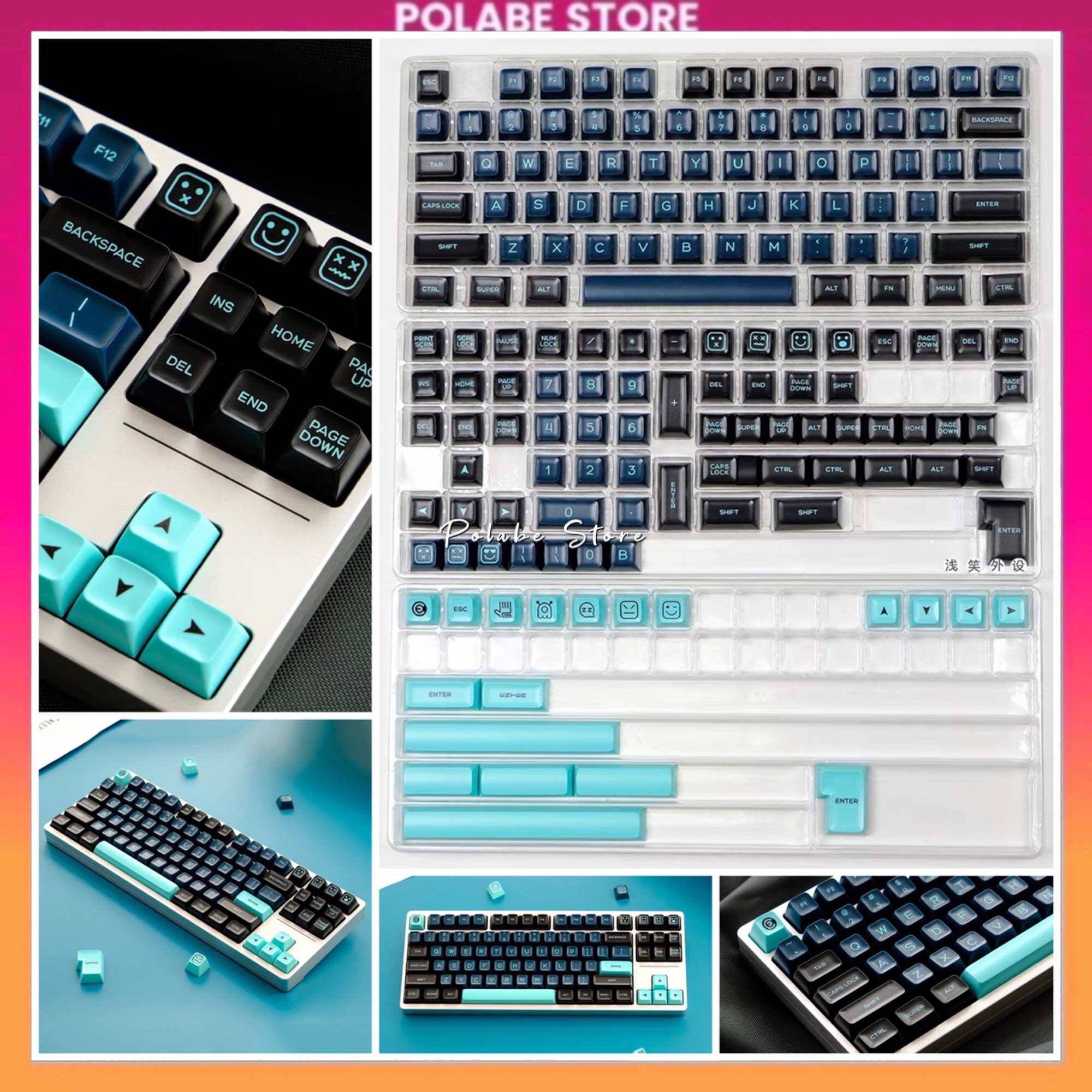 Nút bấm Keycap SA Rome Aifei DaYe QXA Profile bàn phím cơ dùng cho nhiều layout Keycap WoB Sea ...