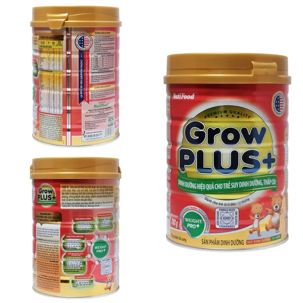 Date 4.2024 Sữa Nutifood Grow Plus đỏ cho trẻ dưới 1 tuổi lon 780g ...