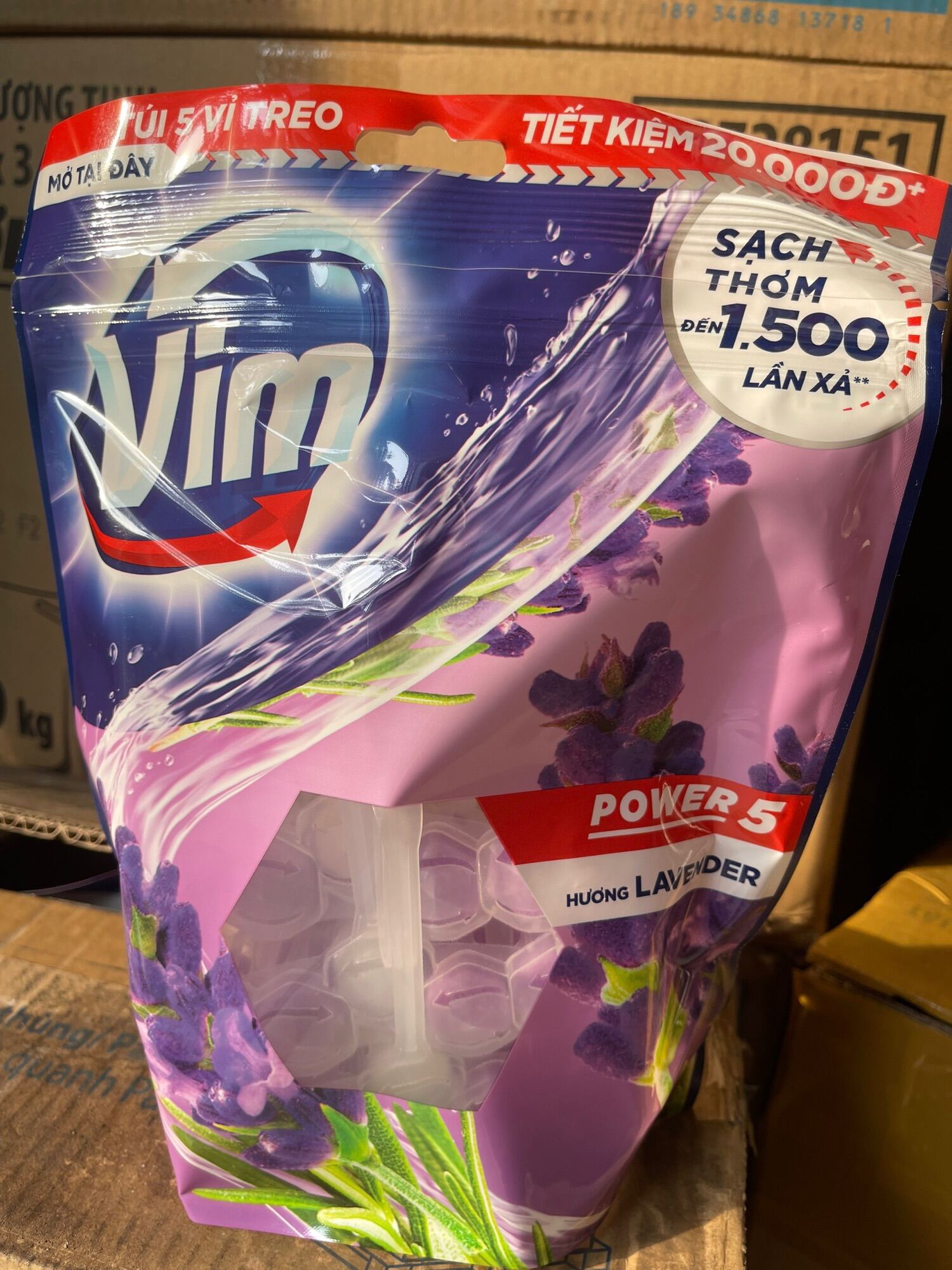Combo 5 Bộ Viên tẩy bồn cầu Vim Power 5 Hương Lavender 55G x 5 Nhà bếp | Lazada.vn