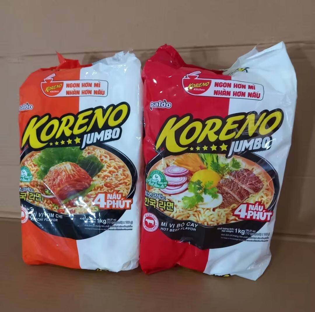 🥰MÌ KORENO JUMBO ĐỦ VỊ🥰 BÒ CAY/ KIM CHI - Mì ăn liền | VietMart.co