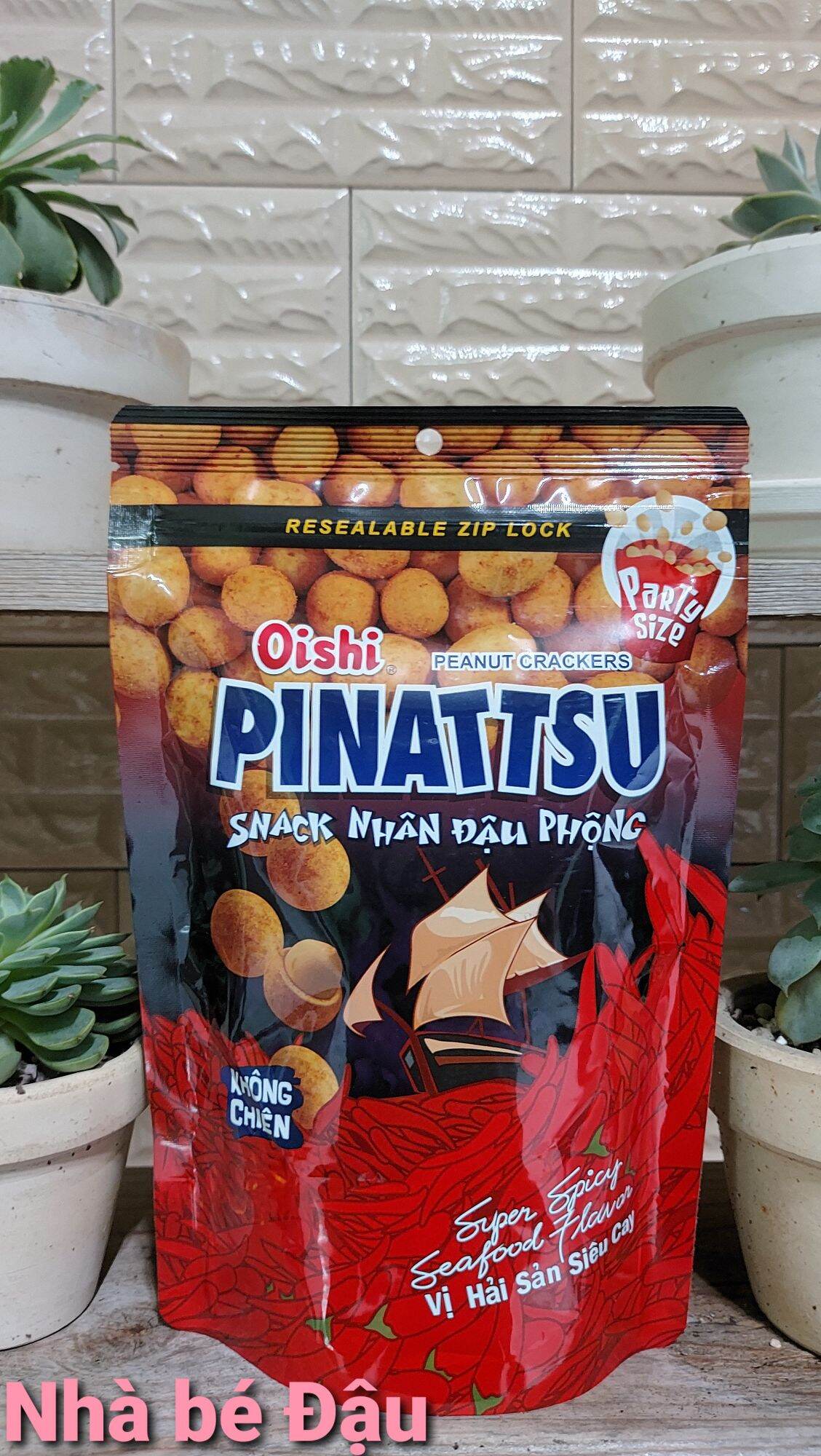 Combo 20 gói Snack đậu phộng OISHI PINATTSU Vị Hải sản siêu cay (85gr ...