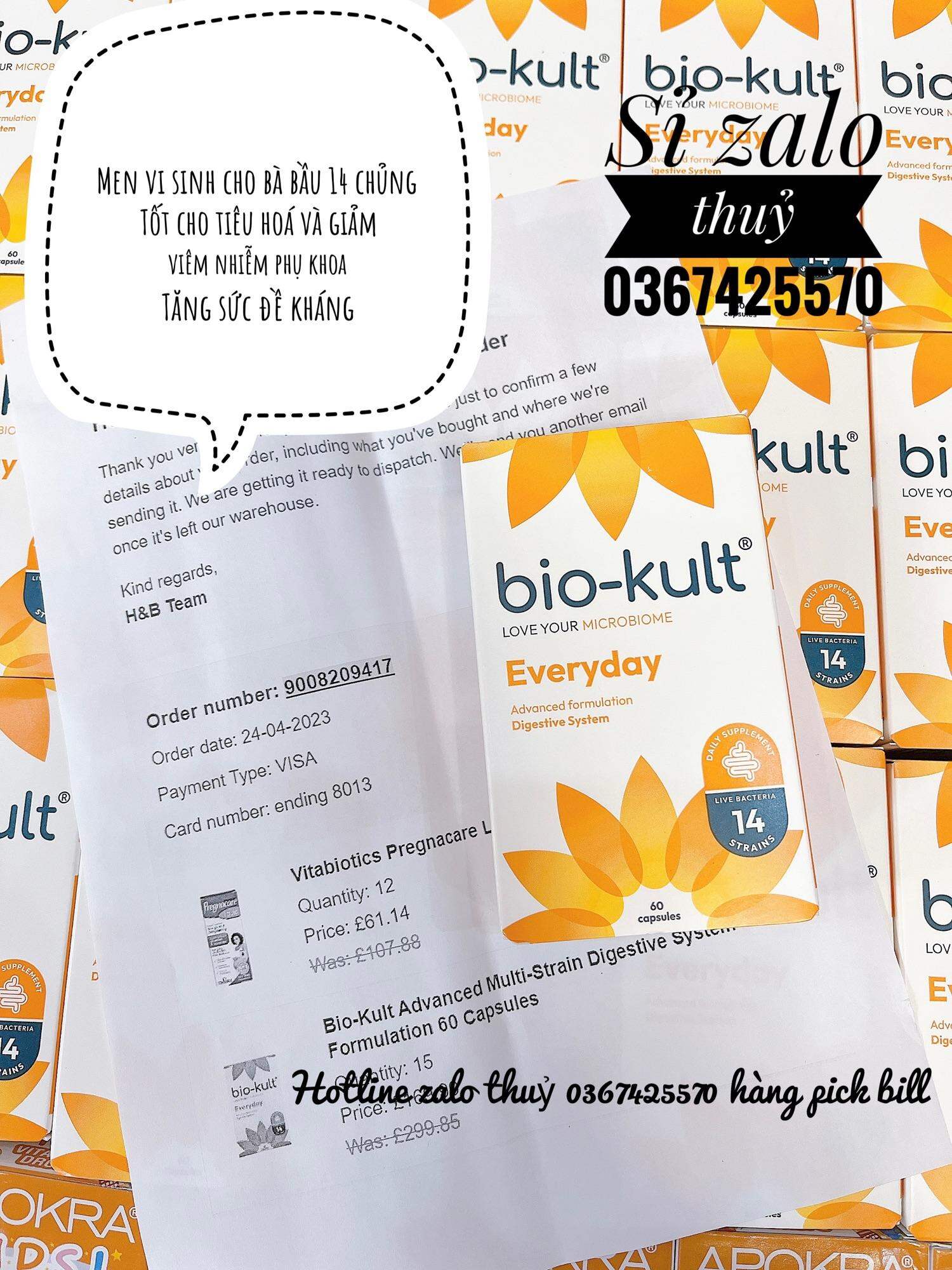 Men vi sinh Bio Kult bổ sung lợi khuẩn (60 viên) - Chăm sóc hệ tiêu hóa ...