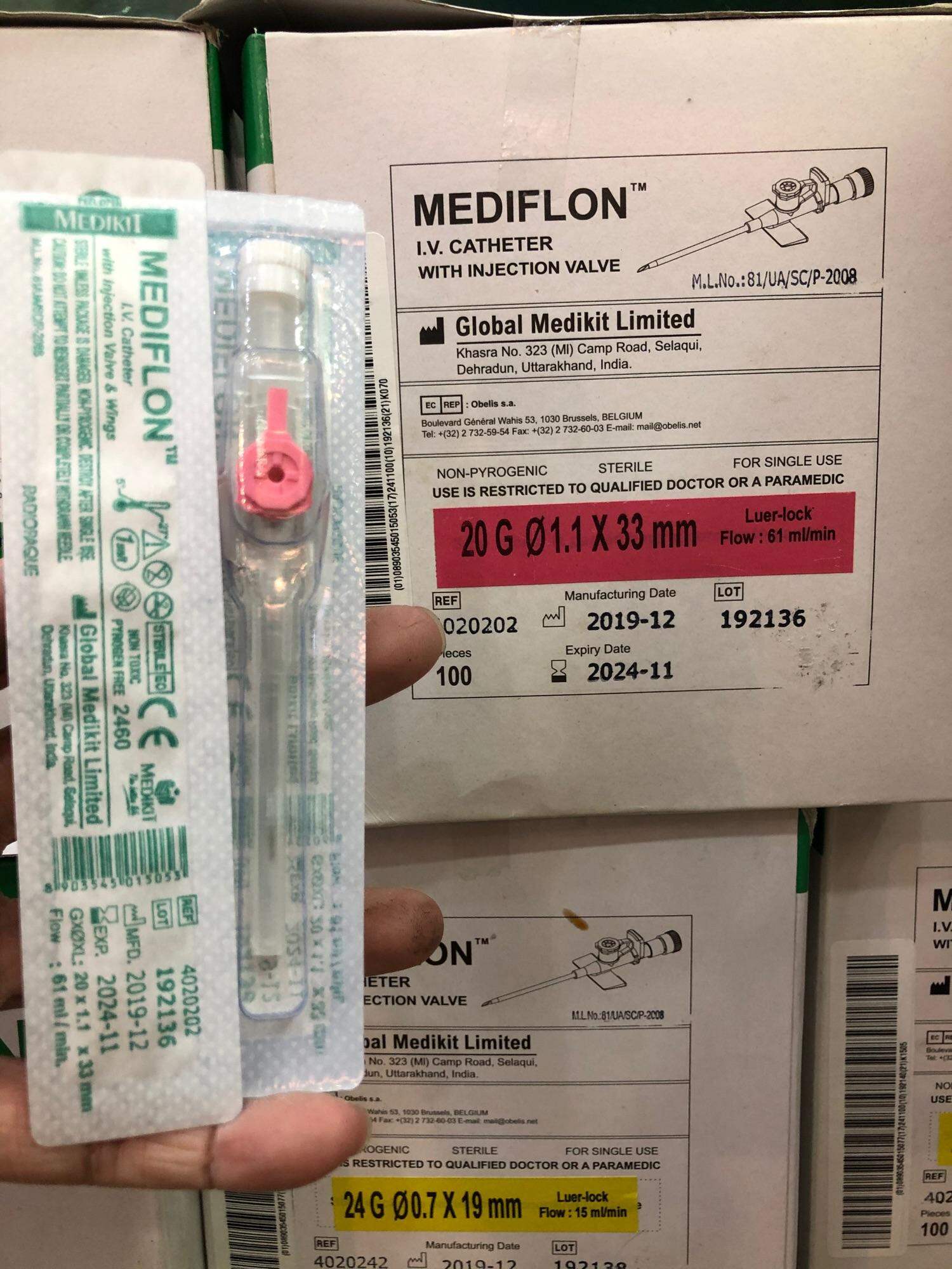 KIM LUỒN TĨNH MẠCH KIM LUỒN CATHETER tiêm truyền tĩnh mạch MEDIFLON ...