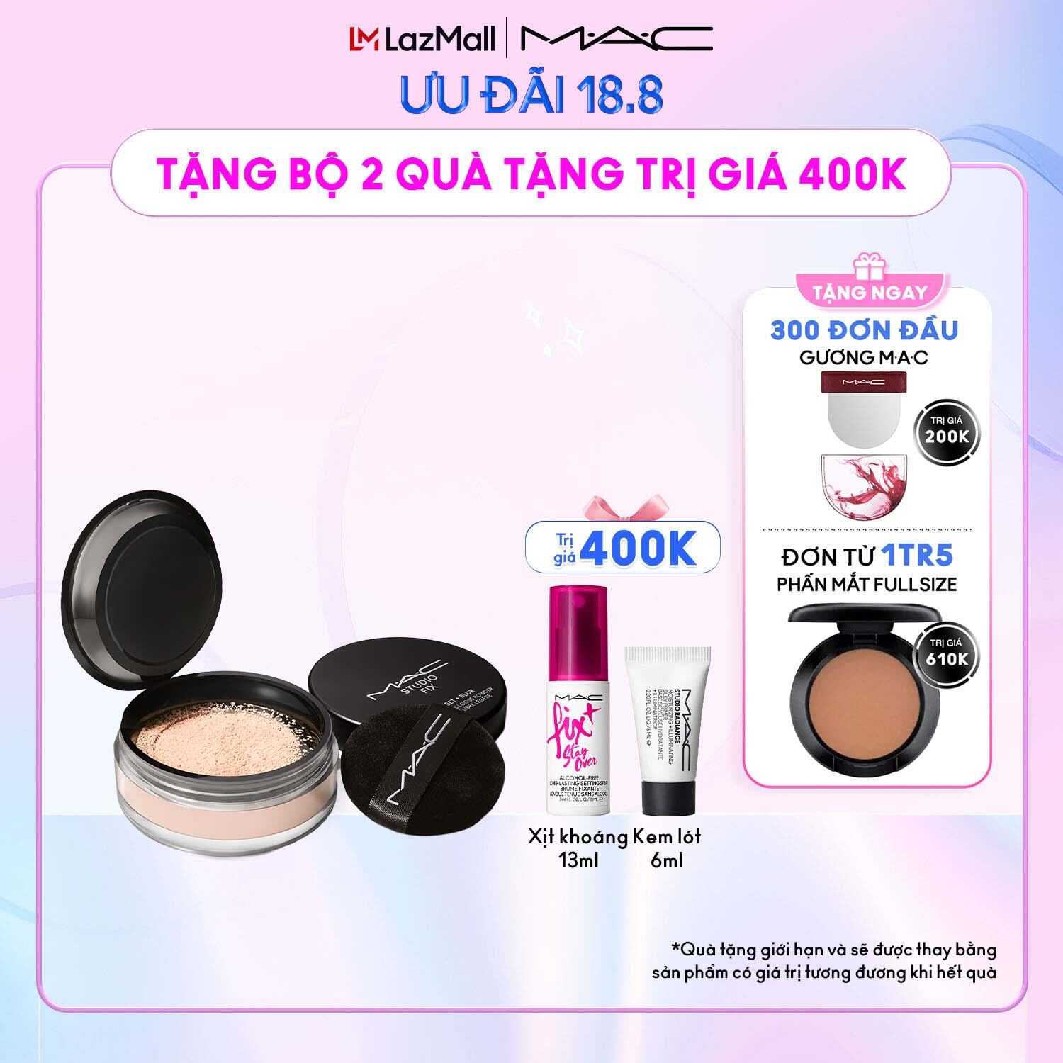ƯU ĐÃI 7-10.8 Phấn phủ dạng bột MAC Studio Fix Weightless Loose Powder - Compacts Powder 6.5g ...