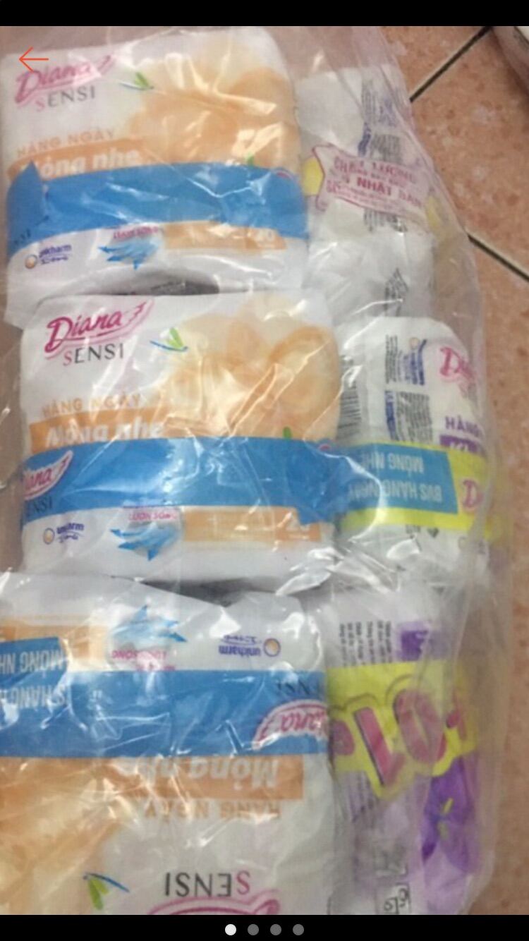 Combo 6 gói bvs diana hàng ngày séndi slim mỏng nhẹ gói 20 miếng dùng ...