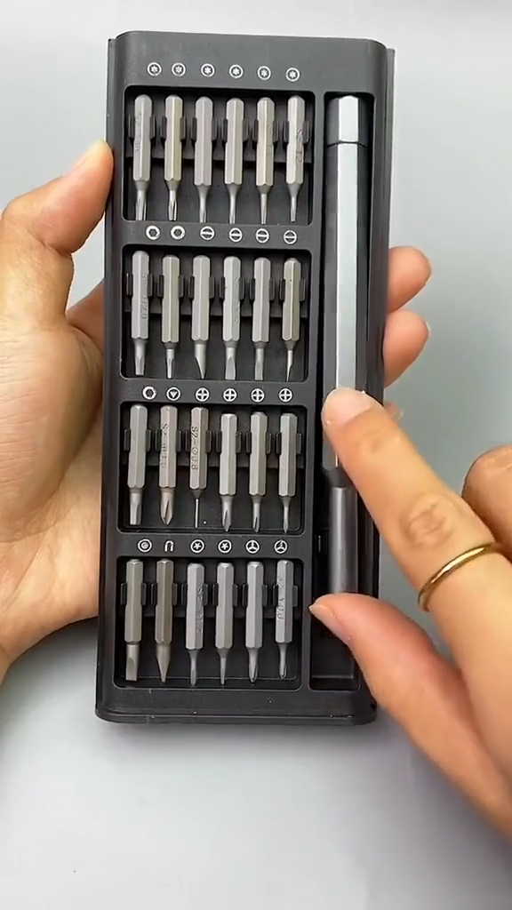 Bộ tua vít đa năng mini 24 đầu nhỏ sửa điện thoại, tô vít từ tính mở ...