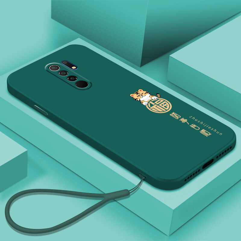 Ốp Điện Thoại Redmi 9 Ốp Bảo Vệ Silicon Cạnh Thẳng Chống Sốc Bọc Toàn ...