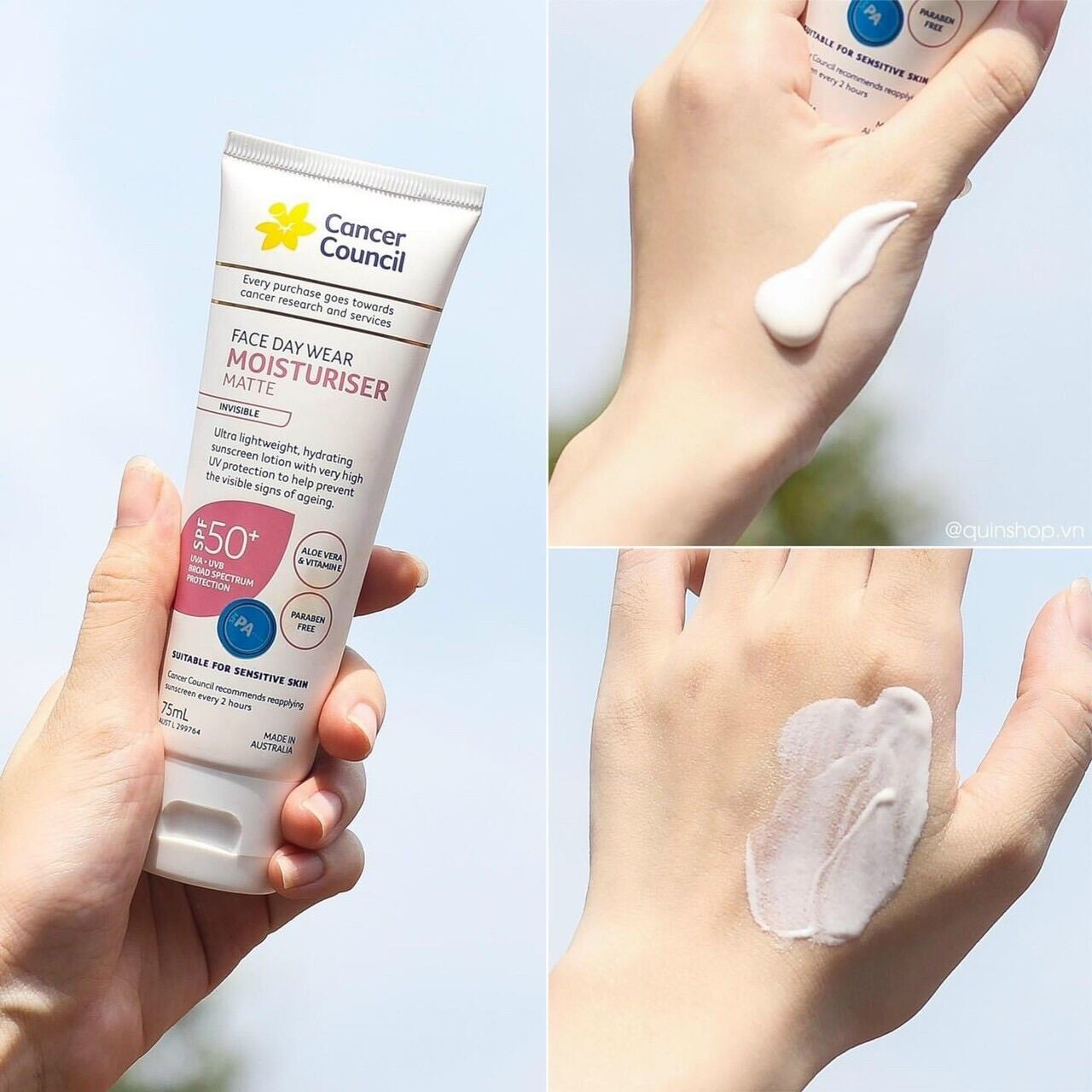 Kem chống nắng Cancer council face day wear 75ml - MixASale