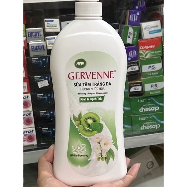 SỮA TẮM TRẮNG KIWI VÀ BẠCH TRÀ GERVENNE 900G HƯƠNG NƯỚC HOA LÔI CUỐN ...