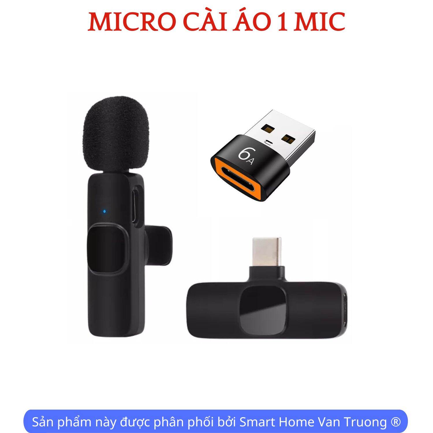 Micro USB không dây cài áo cho máy tính PC Laptop nhỏ gọn lọc tiếng ồn ...