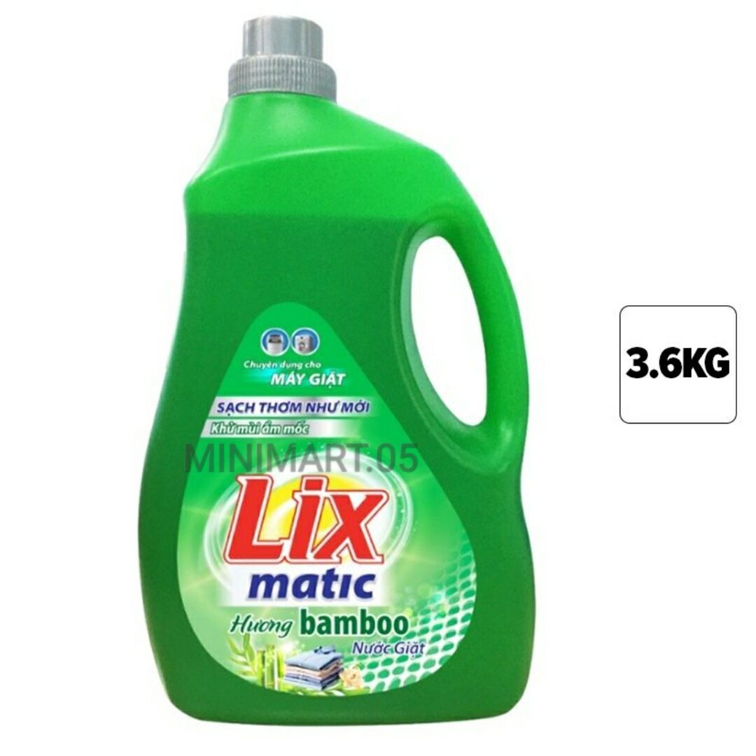 Nước Giặt Lix Matic Hương Bamboo 3.6KG - MixASale
