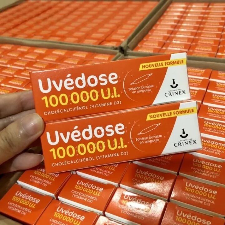 (CAM KẾT CHÍNH HÃNG) Vitamin D3 Uvedose Liều Cao 100000 UI 2ml cho bé ...