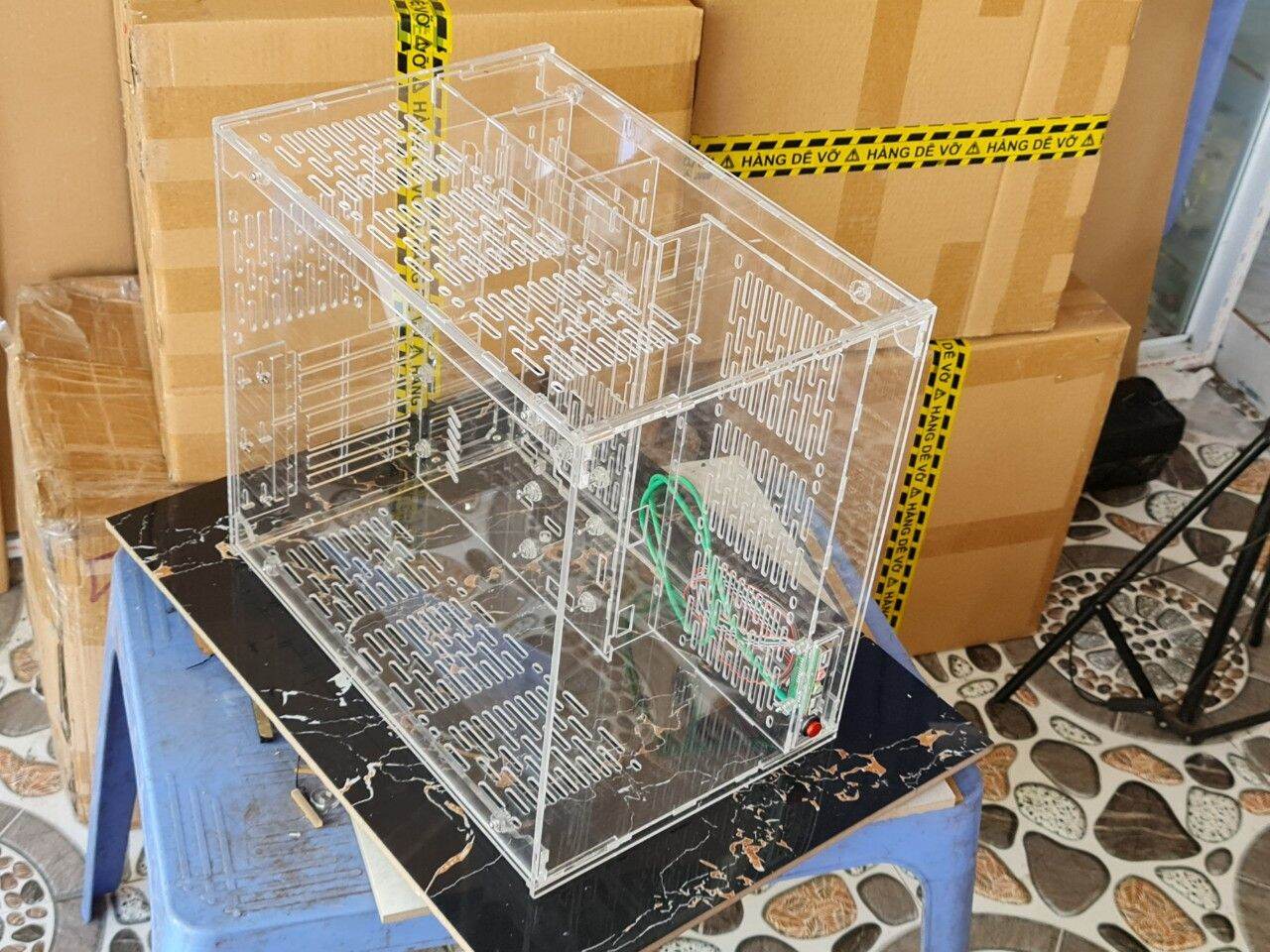 vỏ case pc độc đáo, vỏ máy tính trong suốt (bản chưa ráp) | Lazada.vn