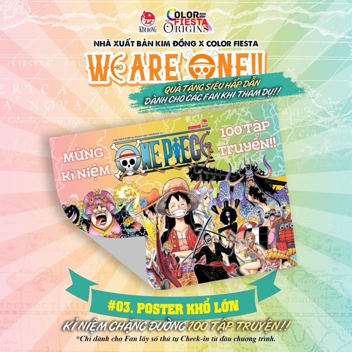 Poster One Piece - Kỉ niệm chặng đường 100 tập truyện - NXB Kim Đồng ...