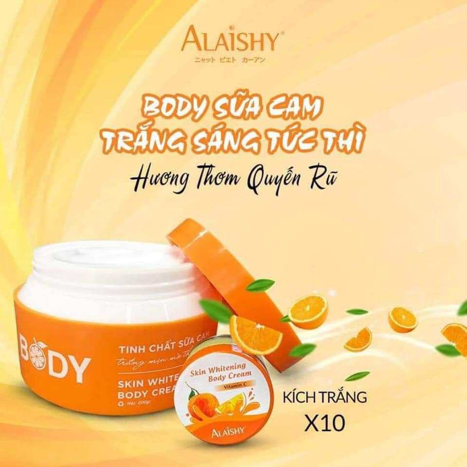 Kem body sữa cam Alaishy 200 gr - kem body cam sữa Alaishy | Lazada.vn
