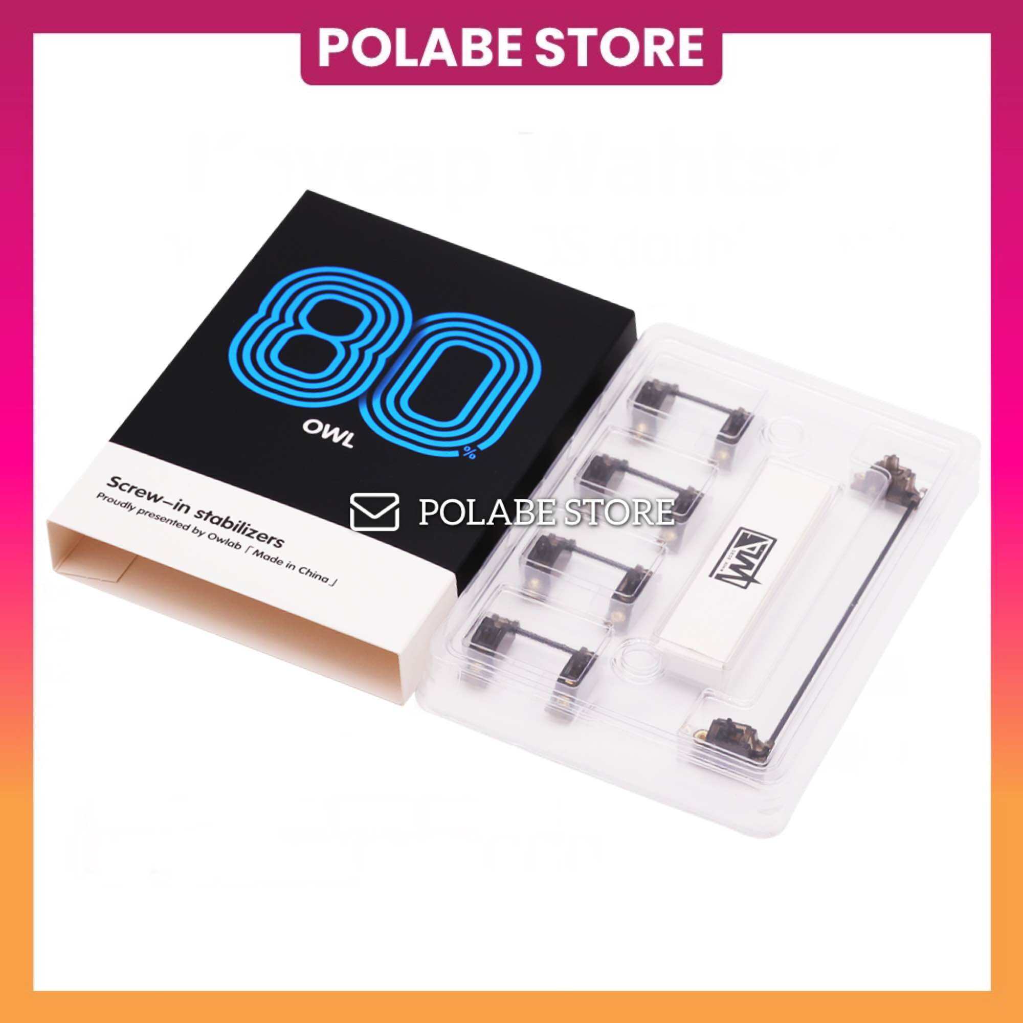 STAB OWLAB V3 thanh cân bằng bàn phím cơ Stabilizer Owlab v3 loại Screw-in bắt vít PCB Mount ...