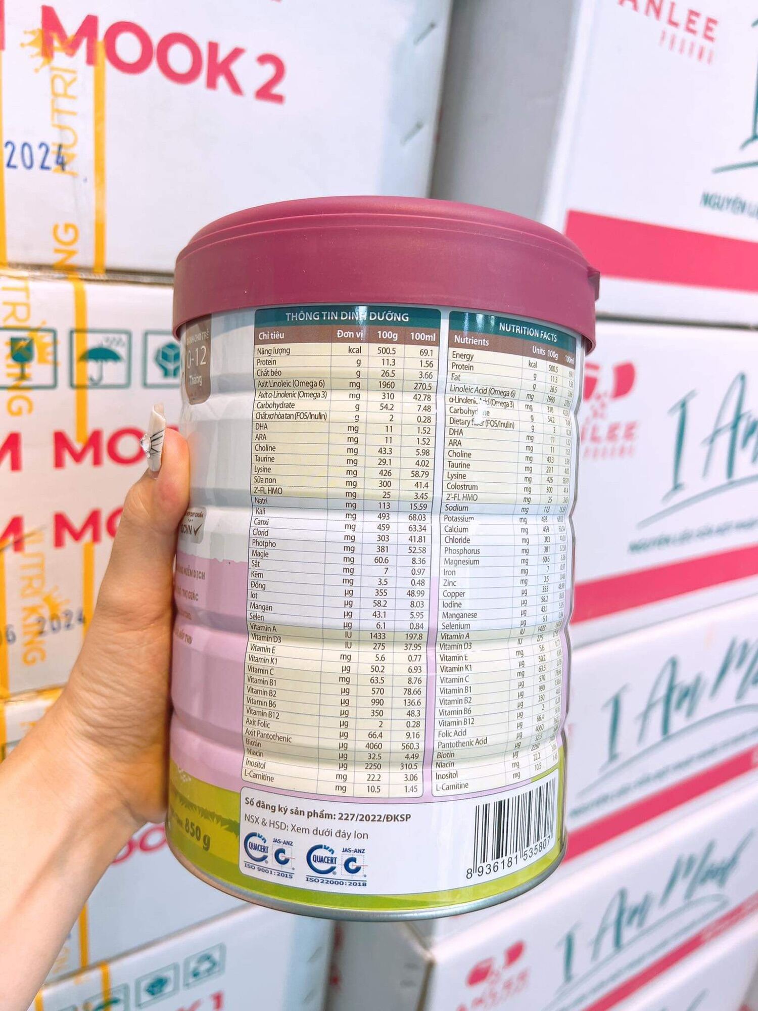 SỮA CÔNG THỨC I AM MOOK SỐ 1 & SỐ 2 - 850g - MixASale