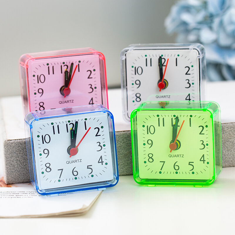 Modern Simple Square Alarm Clock Mini Learning Toy Clock for Children ...