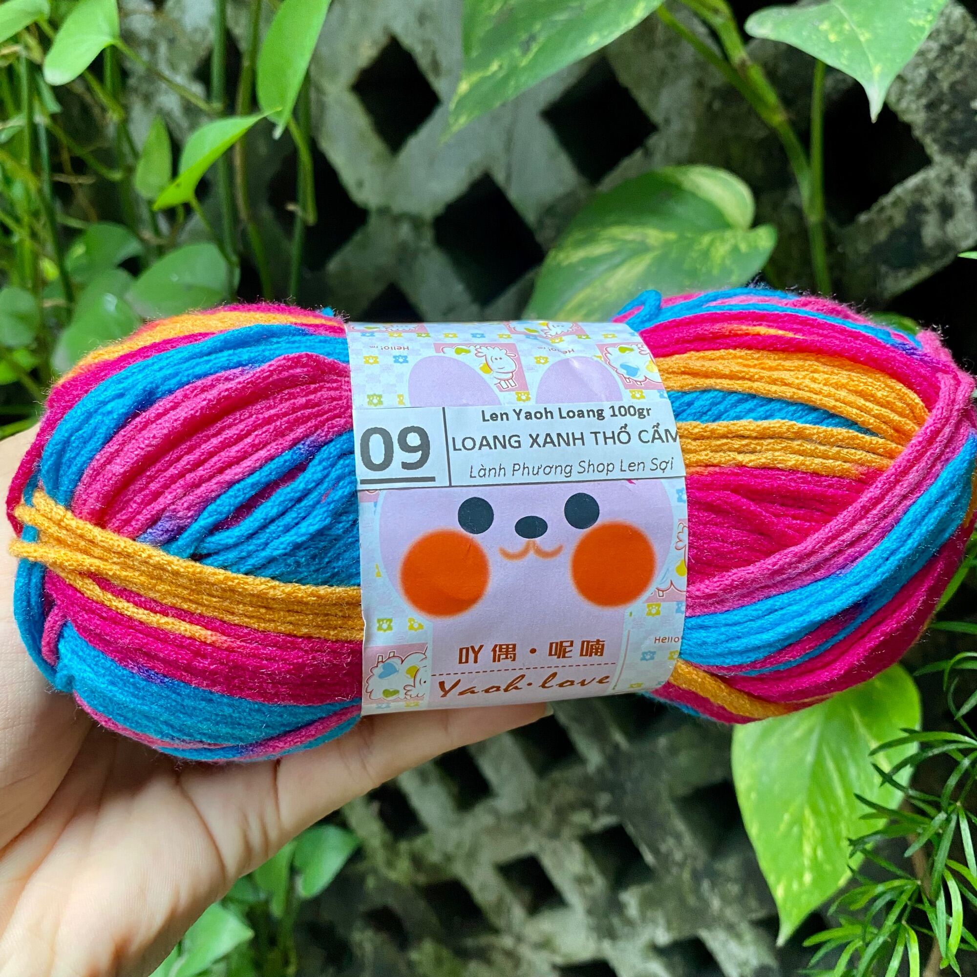 Len Yaoh Loang, Len Sợi 3mm Màu Loang Ngọt Ngào Cuộn 100gram | Lazada.vn