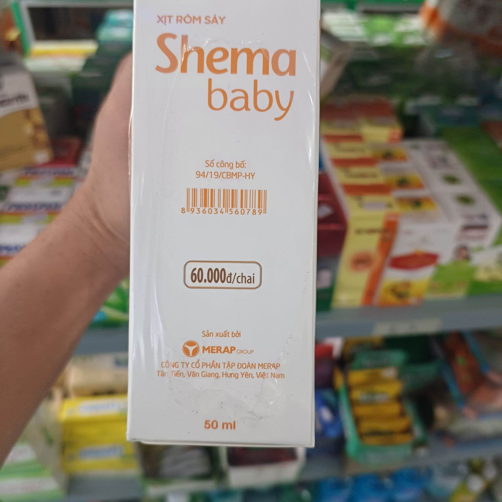 Xịt rôm sẩy shema baby 50ml - MixASale