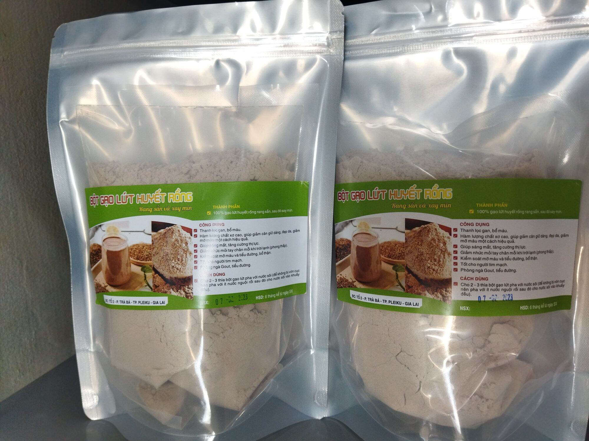 1kg bột gạo lứt mè đen rang sẵn xay mịn - MixASale