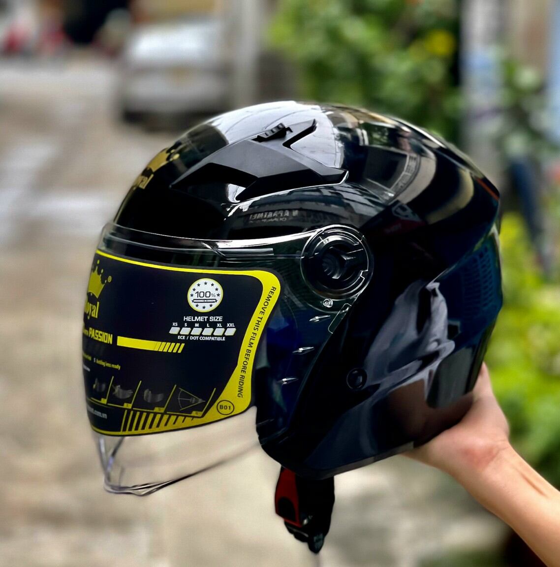 MŨ BẢO HIỂM 34 ROYAL M268 2 KÍNH ĐỦ TEM MÀU - HÀNG CHÍNH HÃNG - MixASale