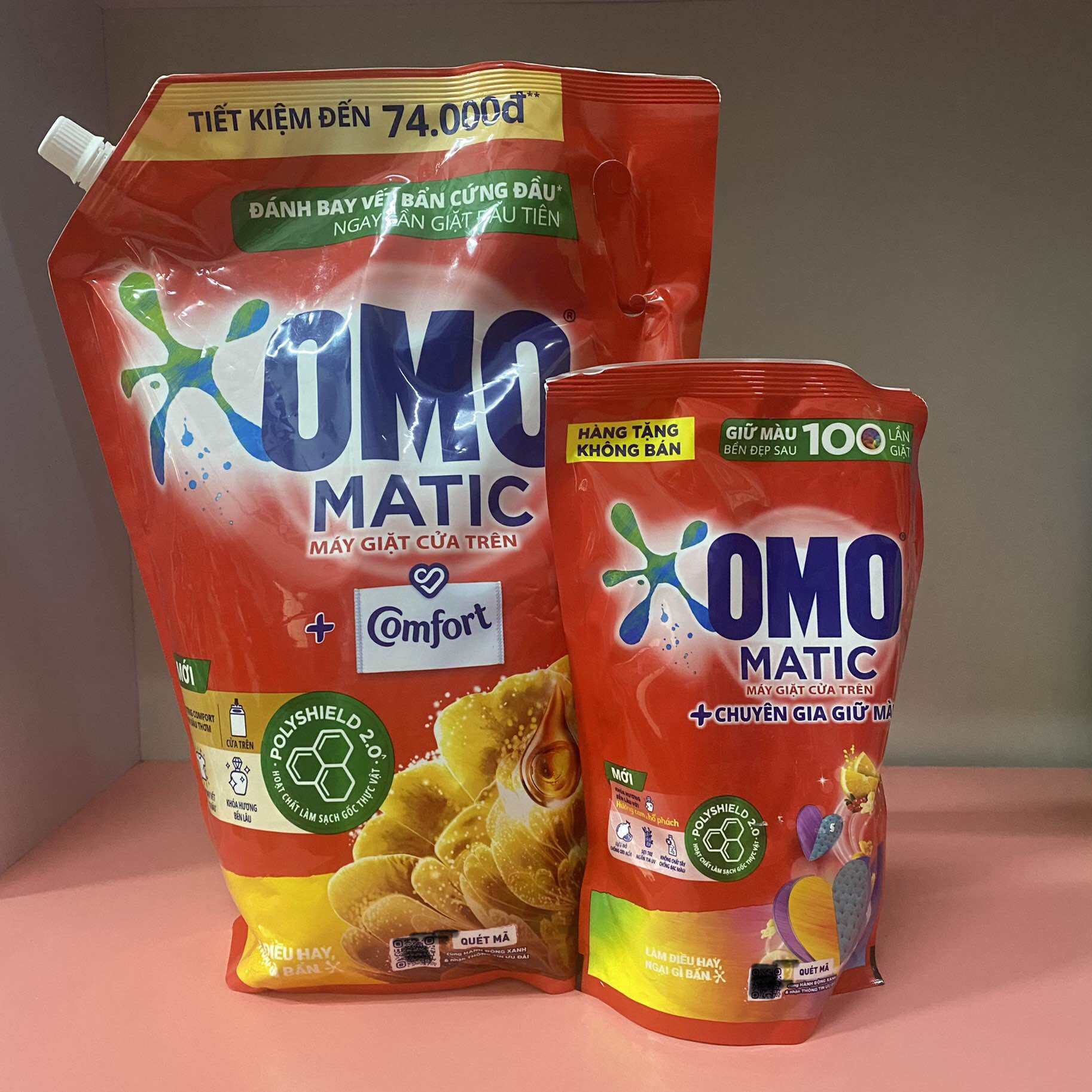 Nước giặt OMO matic Comfort tinh dầu thơm 3,6kg kèm tặng túi 400g | Lazada.vn
