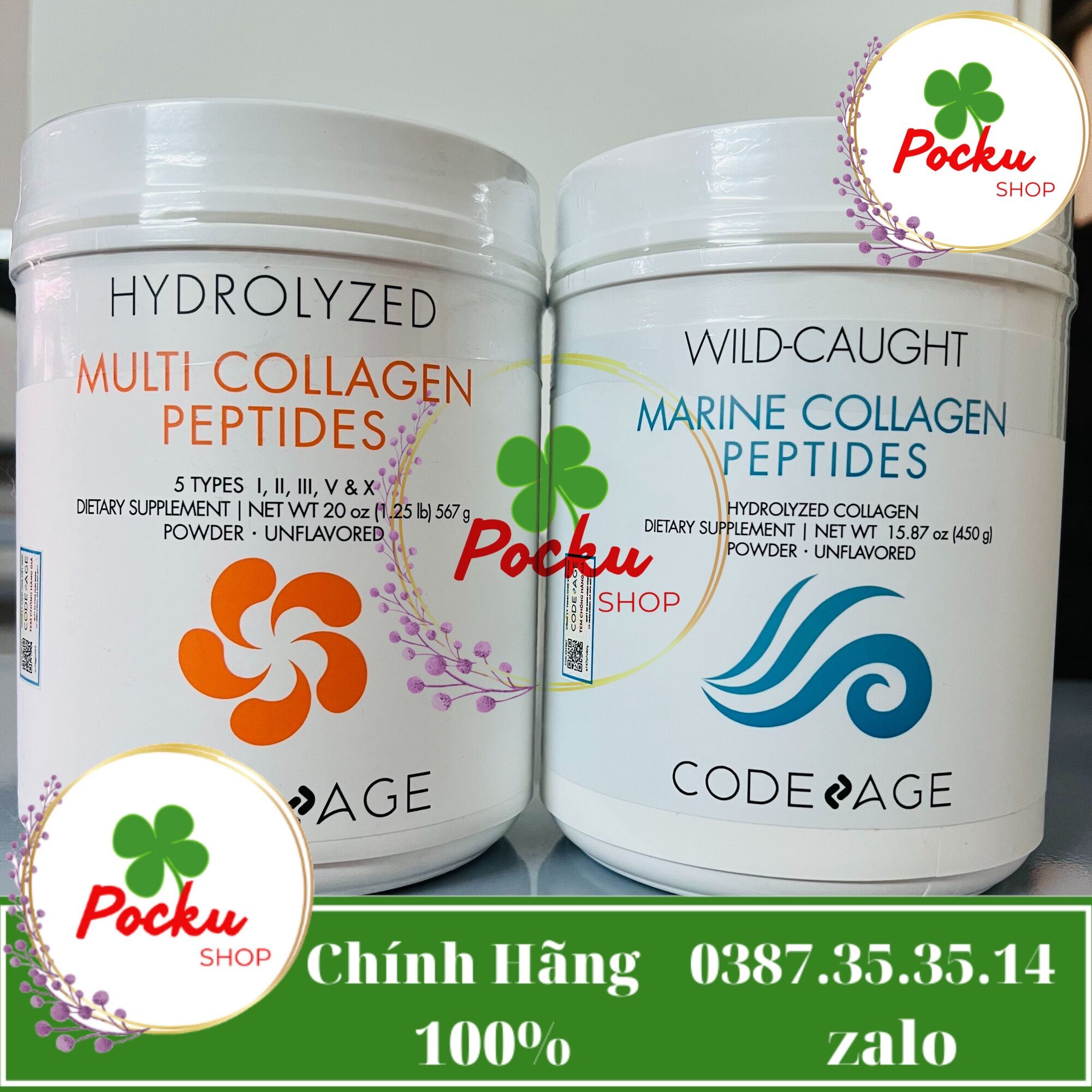 [Hoả Tốc] Collagen Code Age - Collagen dạng bột giúp trẻ hóa và căng ...