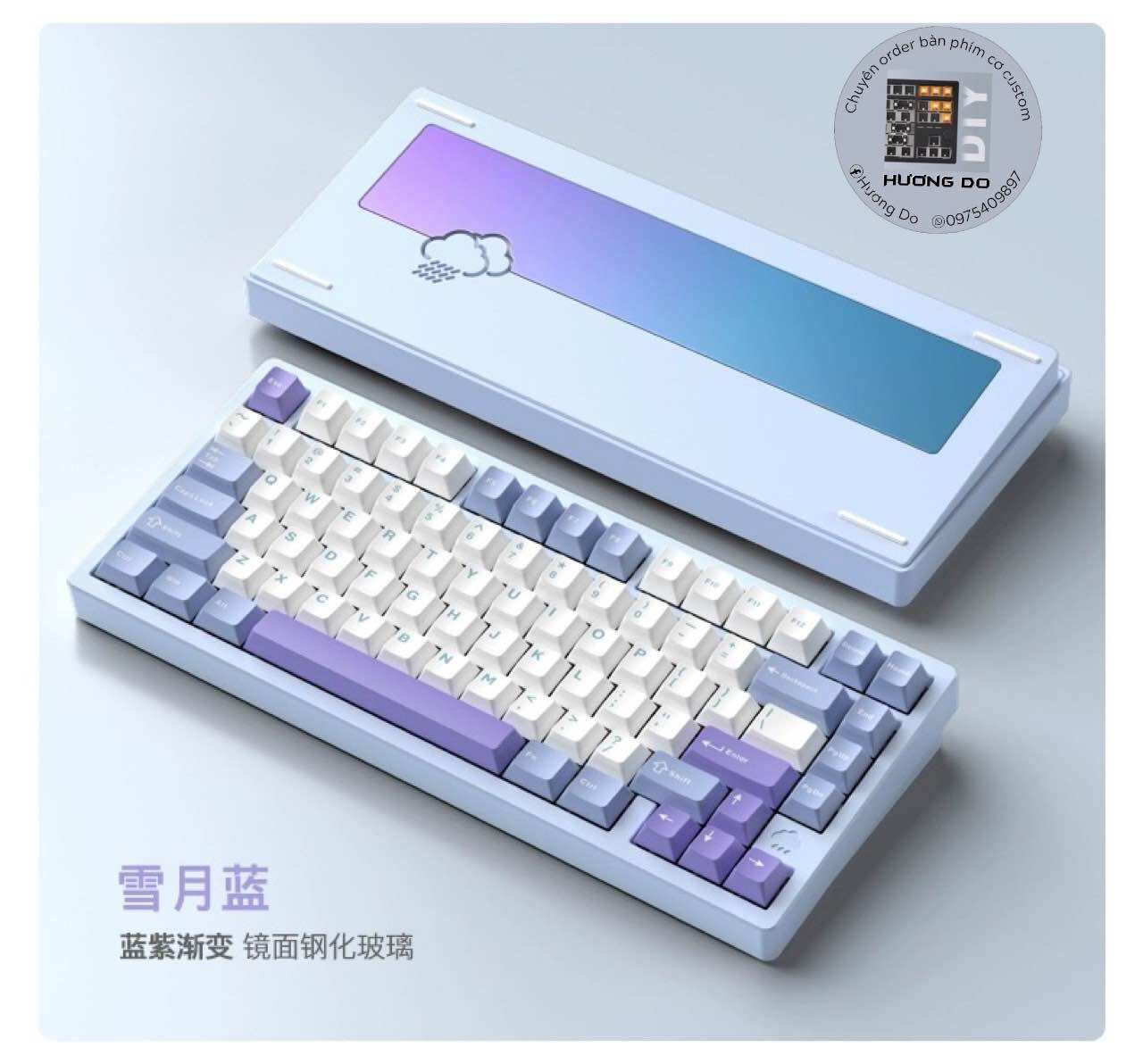 (CÓ SẴN) RAINY75 Keyboard Bộ Bàn Phím Cơ RGB nhôm CNC Mạch xuôi 3 Chế Độ Hỗ Trợ QMK/VIA | Lazada.vn
