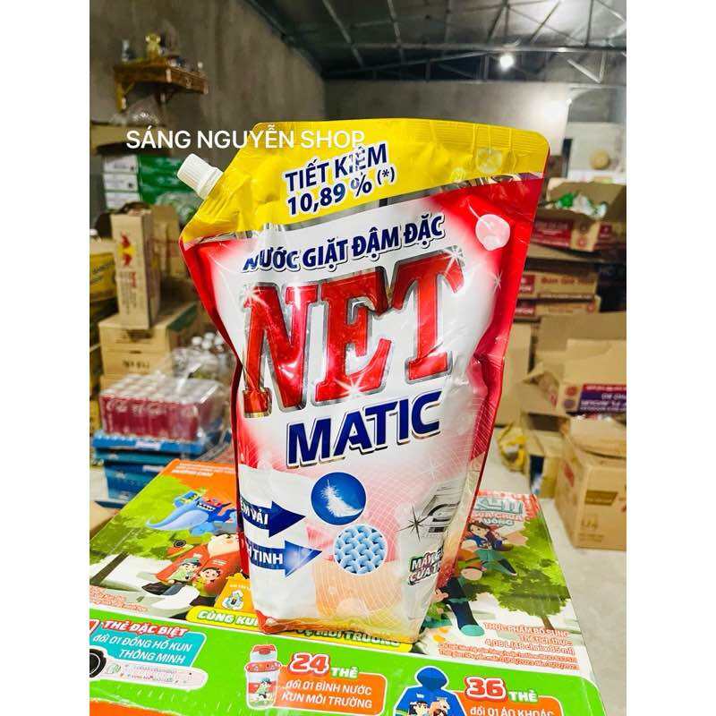 Nước Giặt Net Matic Hương Nước Hoa - Đậm Đặc Túi 2,4Kg | Lazada.vn