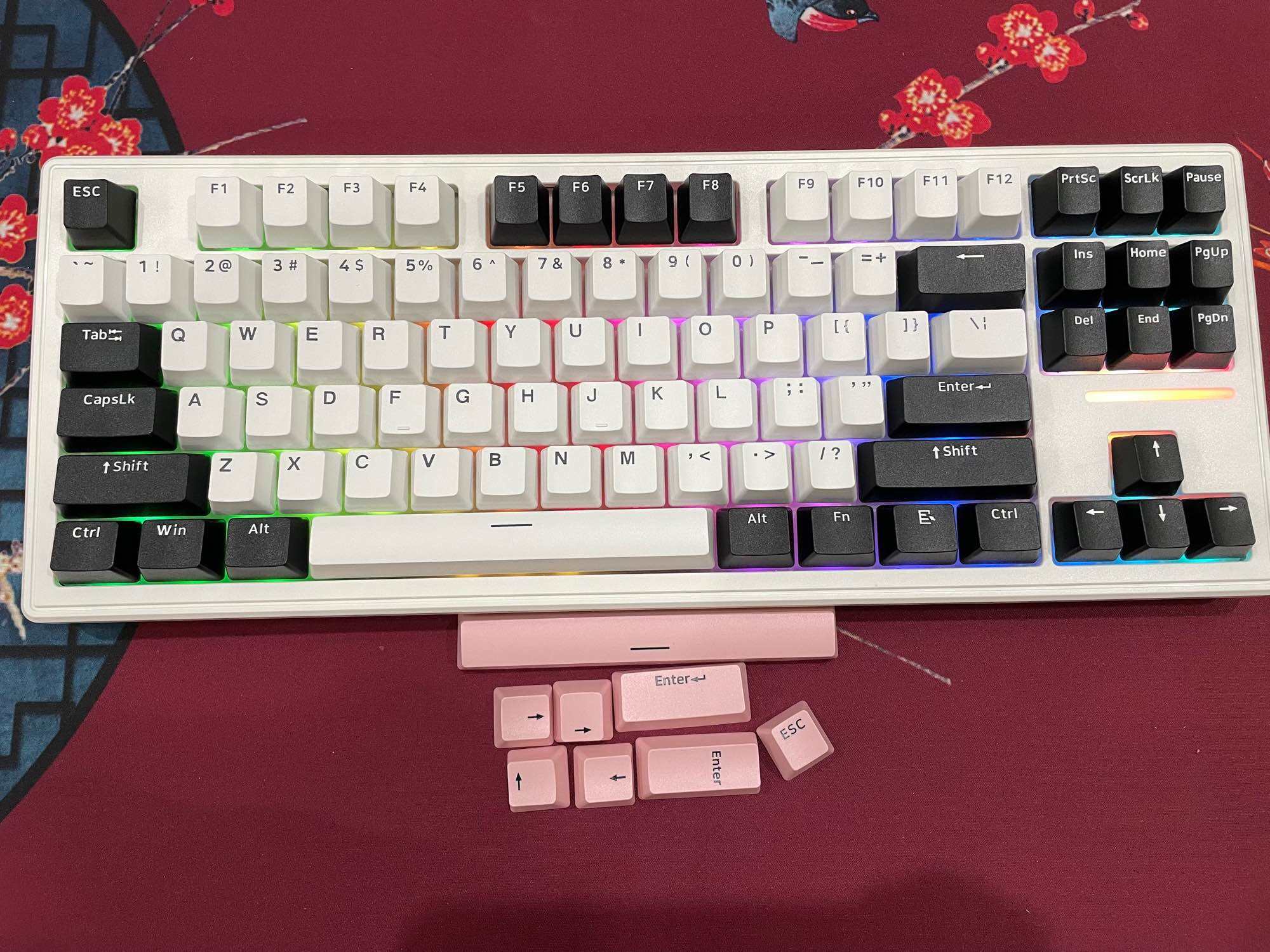 Bàn phím cơ M87 PRO Ver 2 XINMENG - mạch xuôi, nhiều chế độ led | Lazada.vn