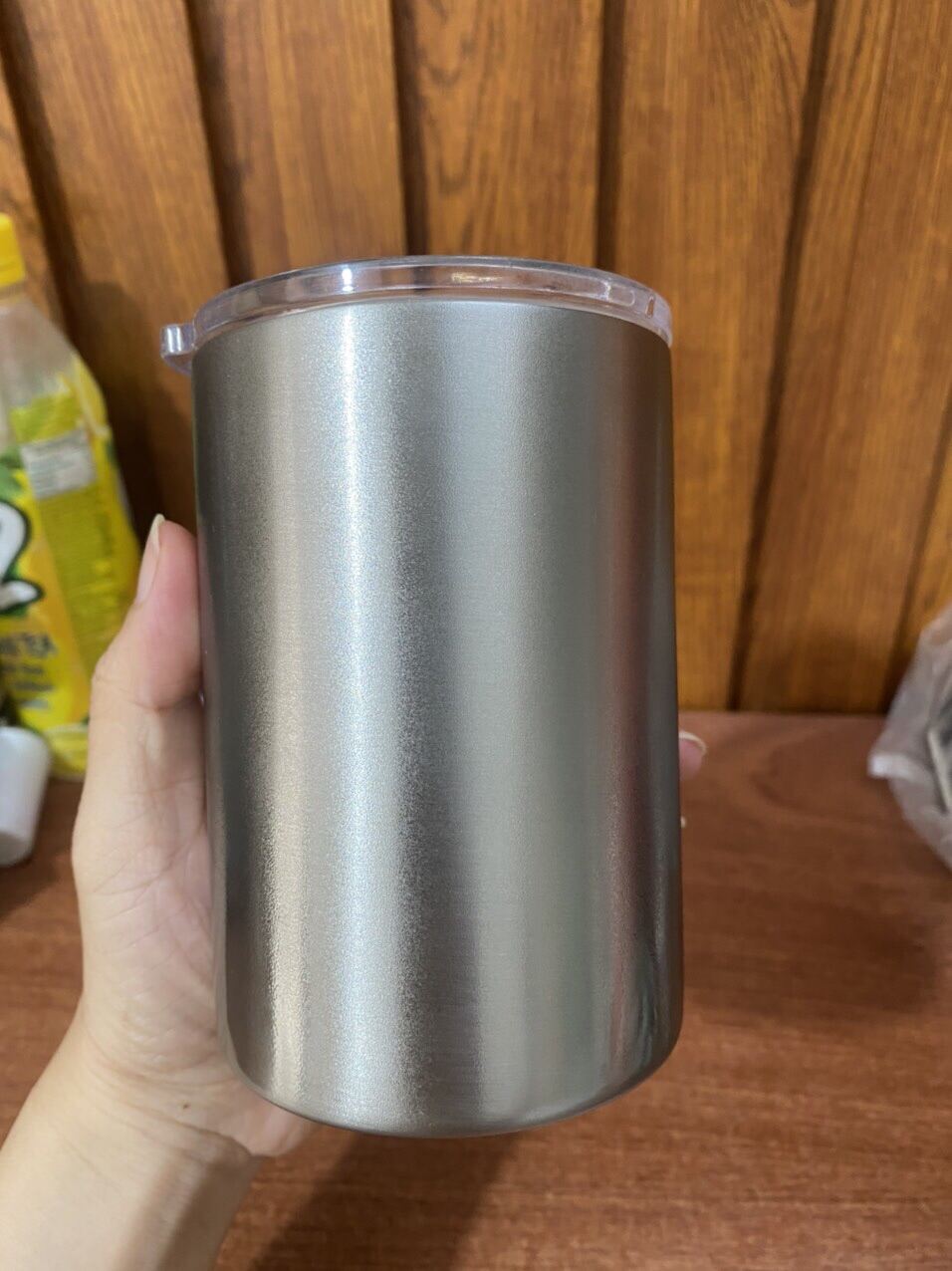 Ly giữ nhiệt có nắp hàng nhật bãi, 350ml, inox 2 lớp | Lazada.vn