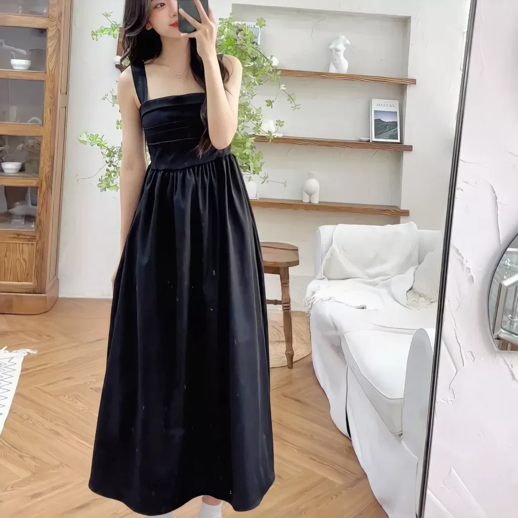 (SSIS-685) Đầm Maxi Thiết Kế Dáng Dài Phong Cách Hàn Quốc | Lazada.vn