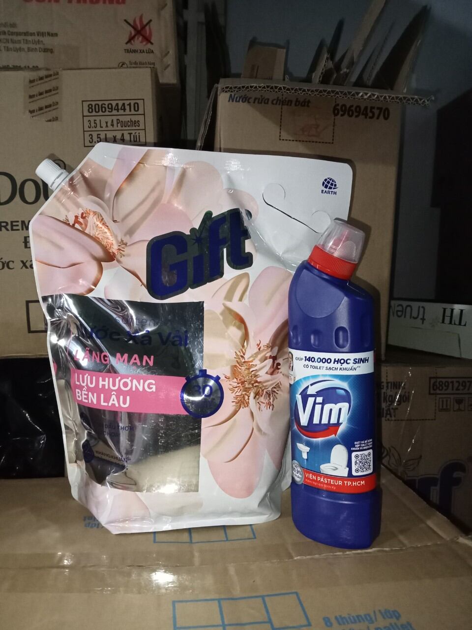 ( Combo Siêu lợi nhuận ) Nước xả vải Gift 3.2Lít Lãng Mạn lưu hương bền ...