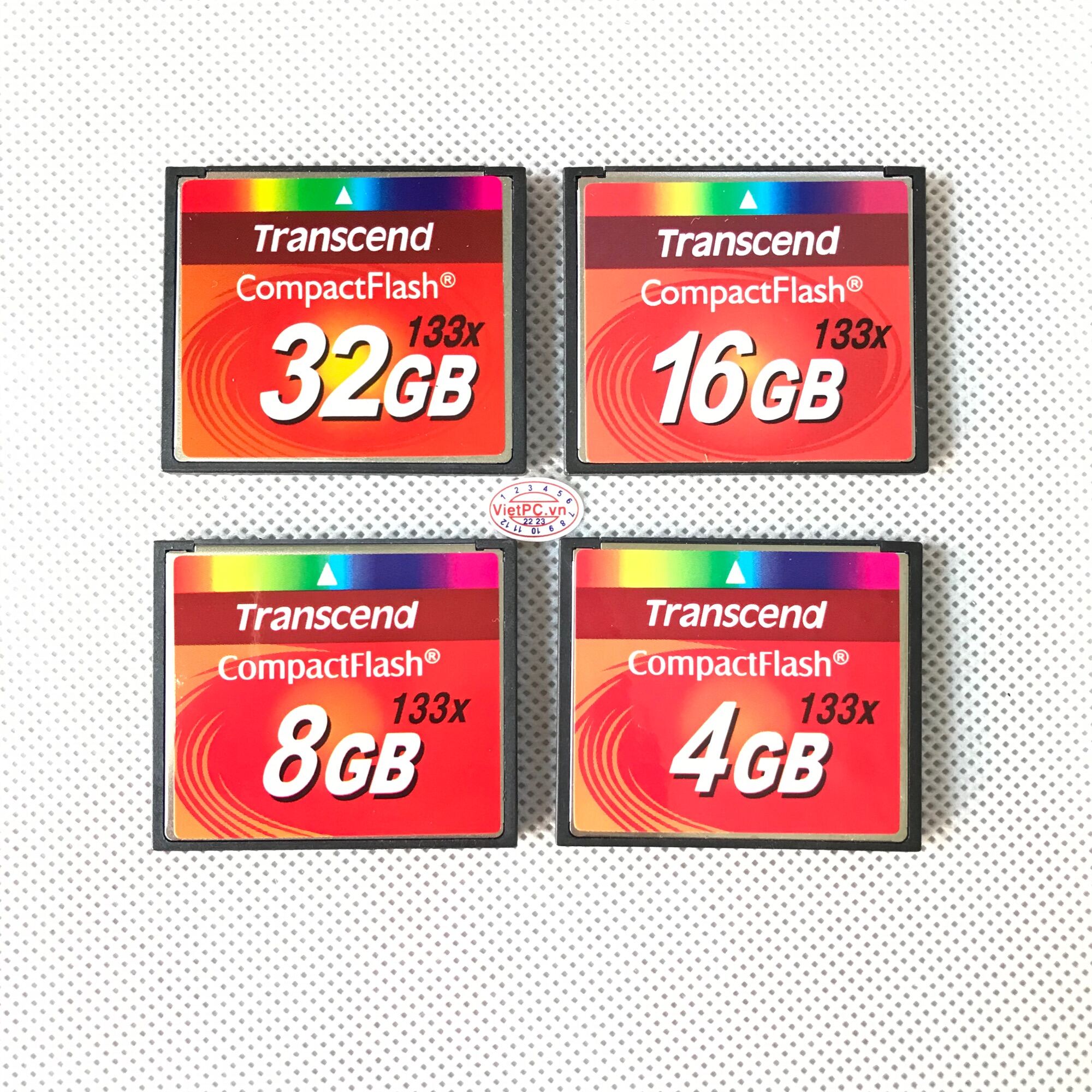 Thẻ nhớ máy ảnh CF Transcend 4GB 8GB 16GB 32GB 133x mới chính hãng - MixASale