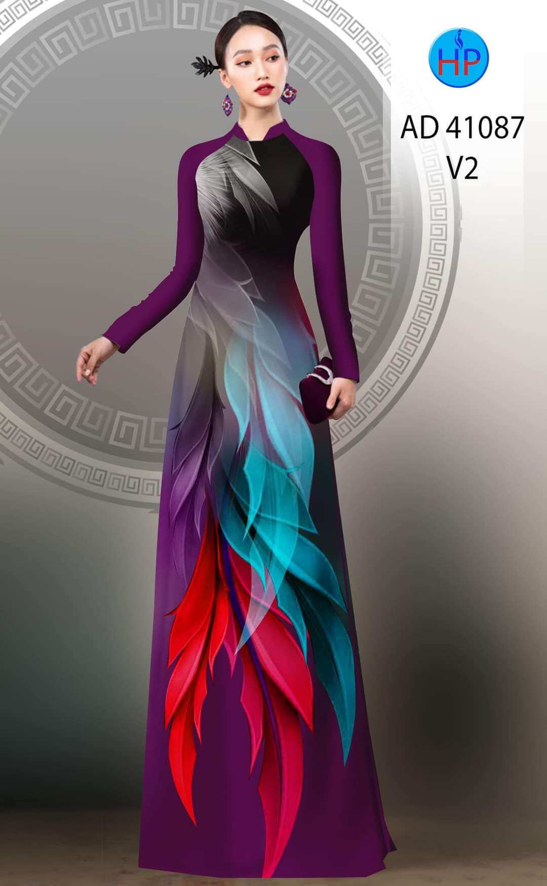 Vải áo dài 220k 1 áo, đẹp - độc - lạ - hợp xu hướng - đủ màu ms008