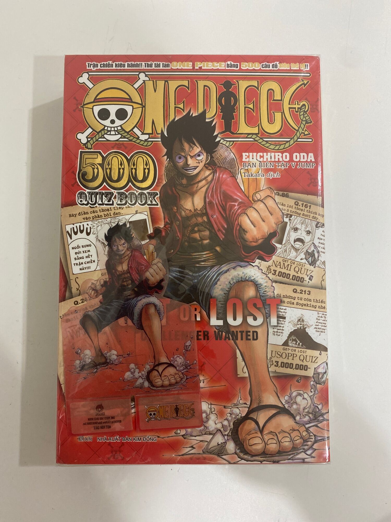 One Piece 500 Quiz Book - Tập 1+2 kèm phụ kiện standee Luffy | Lazada.vn